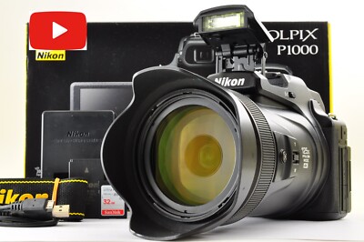 [Mint in BOX] Nikon COOLPIX P1000 x125 16.0MP Zoom Nikkor 24-3000mm ...