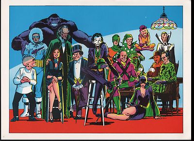 Vintage 1978 DC SUPER VILLIANS Pin up Poster DC Comics | eBay