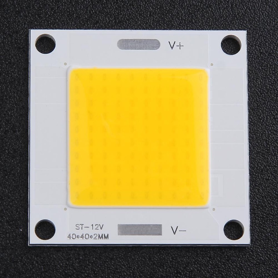 DC 12-14V 50W COB LED Integrated Chip 40x40mm Square Light Panels Lamp ...