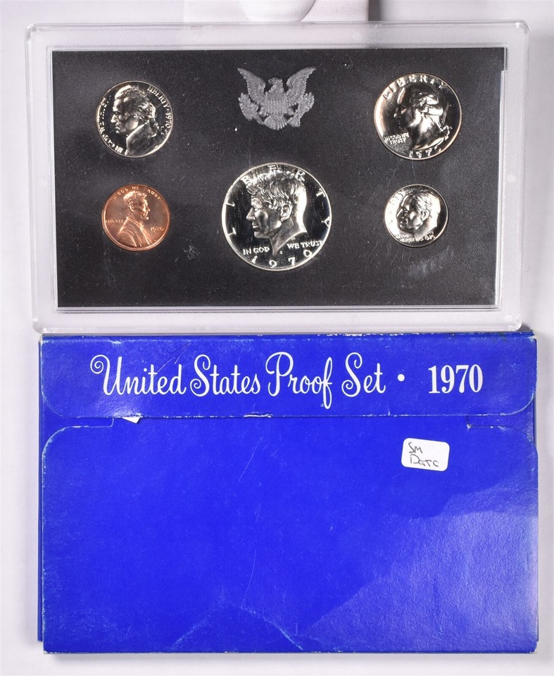 1970-S U.S. Mint 5 Coin Proof Set - Small Date Lincoln Cent | eBay