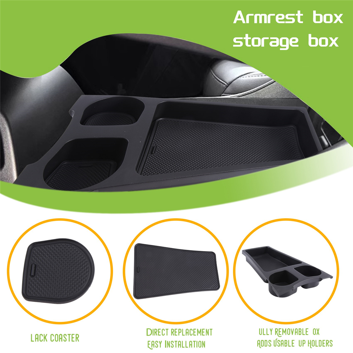 Prius Cup Holder Tray Center Console Organizer Console Container ...