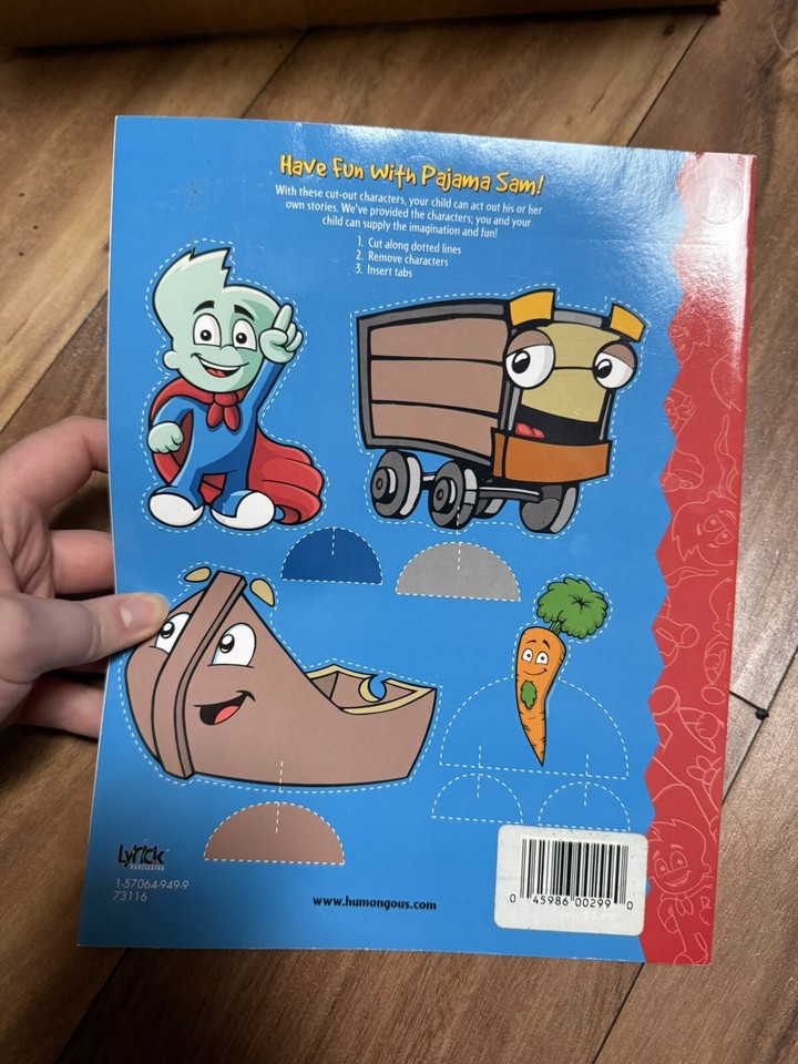 RARE NEW Pajama Sam Color & Activity Book Humongous Entertainment KB ...