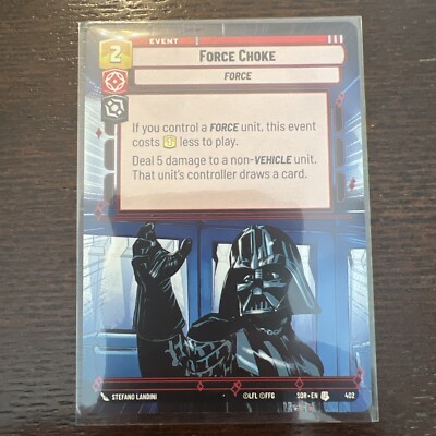 Force Choke - HYPERSPACE - SHIPS NOW - Star Wars Unlimited | eBay