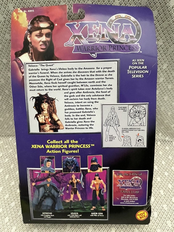 1998 "Amazon Warrior Velasca" ~ Xena Warrior Princess Action Figure ...