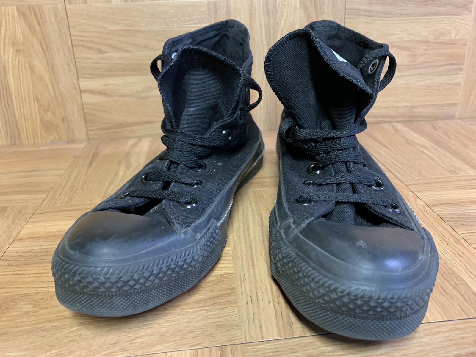 RARE🔥 Converse Chuck Taylor ALL Star Hi Mono Black V… - Gem