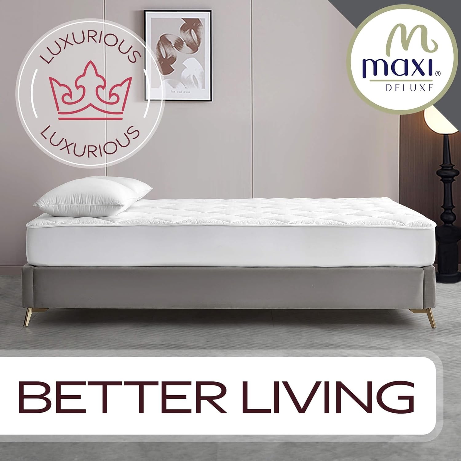 MAXI RV Size (48 x 75) Mattress Pad - Luxurious Cotton X 75), White | eBay