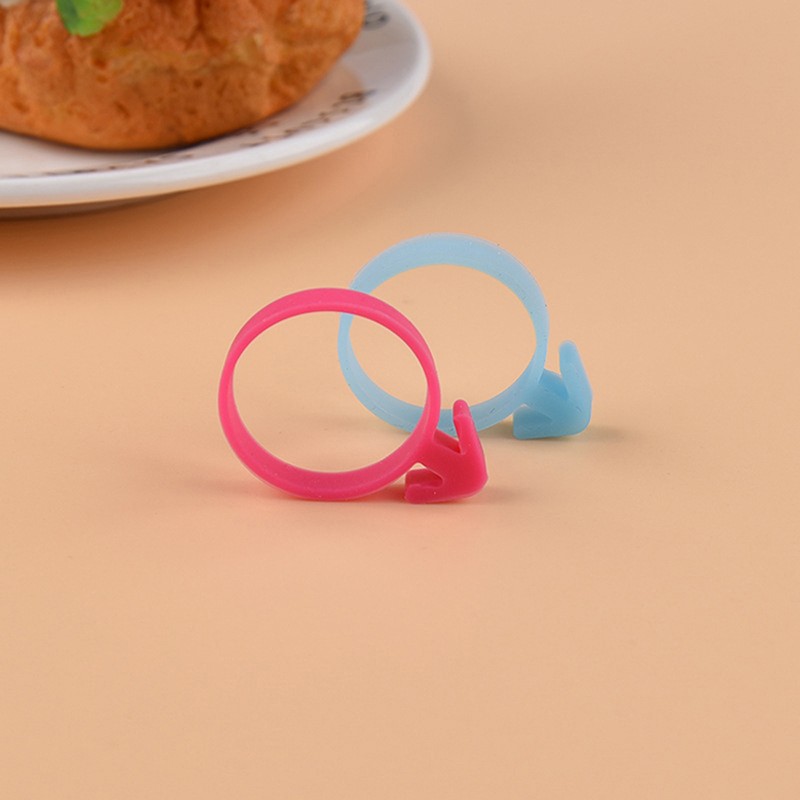 10pcs Silicone Icing Bag Ties Fixed Rings DIY Piping Decorating Bag ...