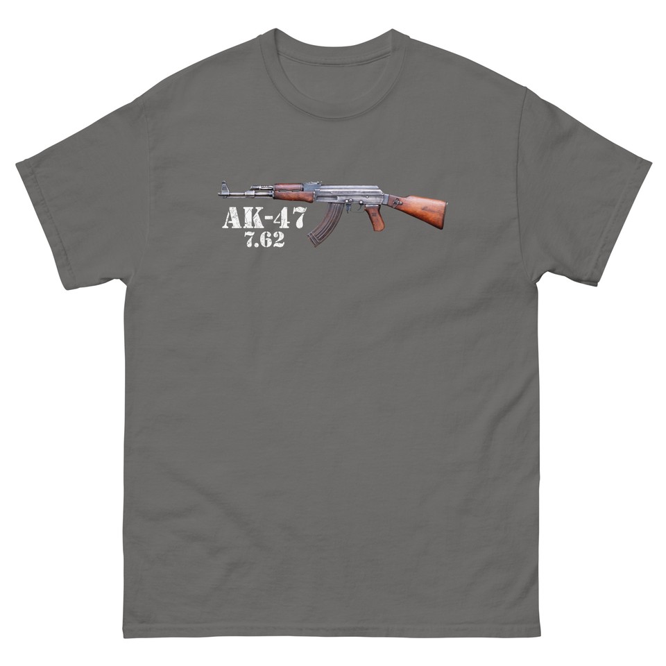 AK-47 T-shirt AK 47 Rifle, Kalashnikov Assault Rifle Men's Classic Tee ...