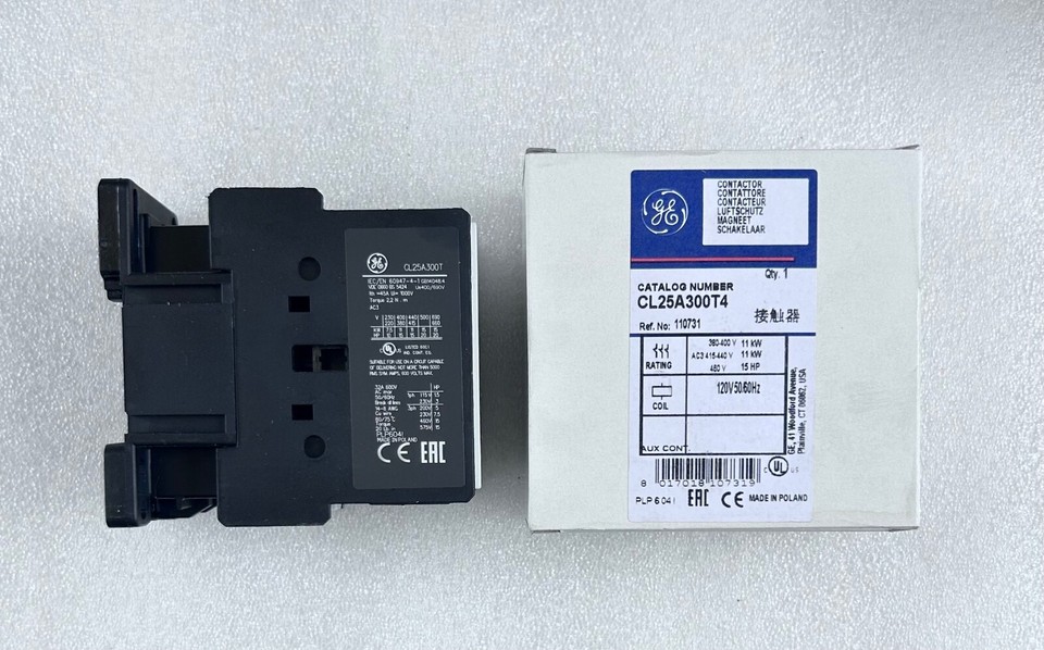 GE CL25A300T /Coil 120V 50/60 HZ Contactor | eBay