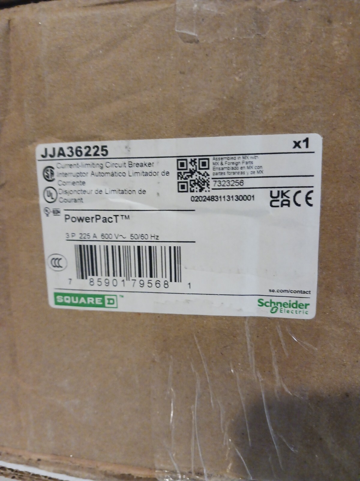 Square D JJA36225 PowerPact I-Line Circuit Breaker for sale online | eBay