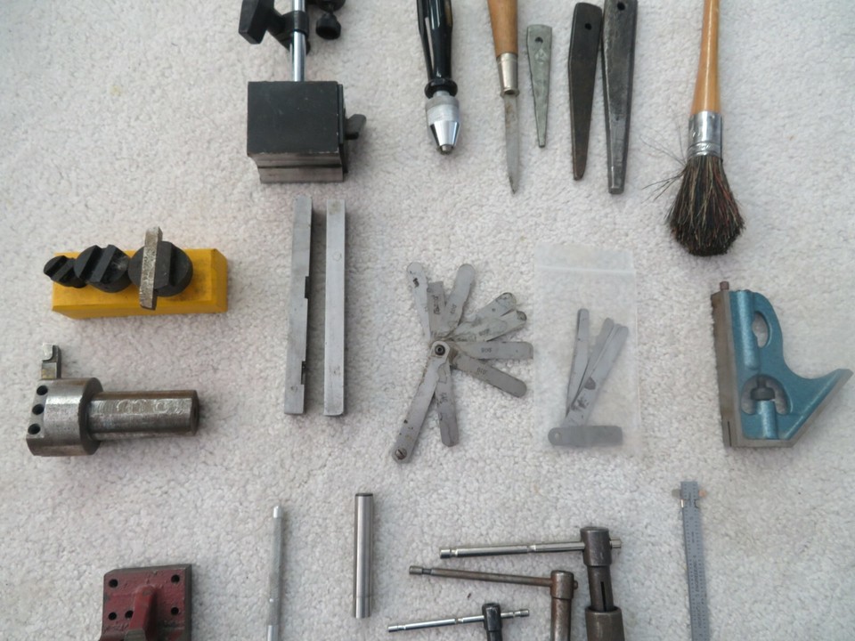 Lot of Machinist Tools Fly Cutter~Magnetic Base~Tap Handle~1/2" x 1 ...