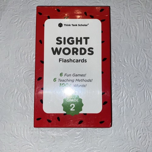 Think Tank Scholar 2nd Grade Sight Words Flash Cards 100+ Words UNOPEN ...