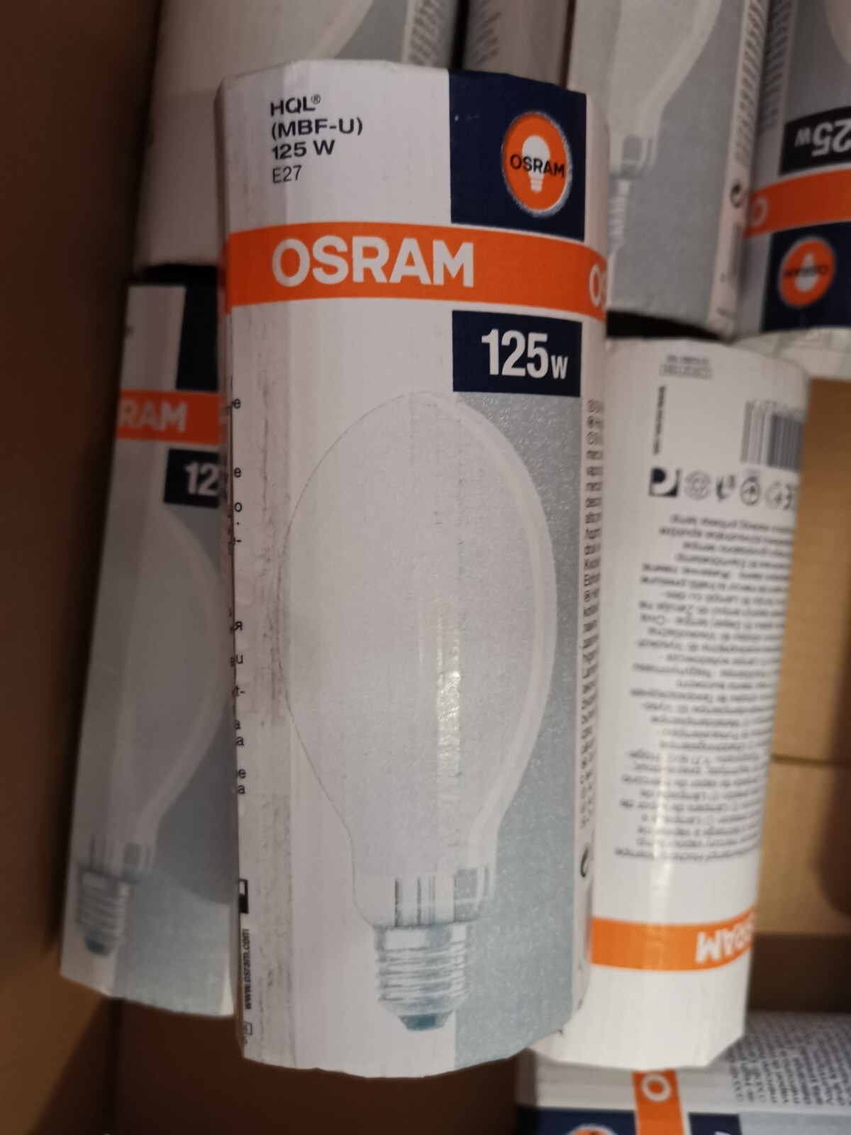 OSRAM RADIUM HQL MBF-U HRL HPL 125W E27 Quecksilberdampf-Lampe NEU ...