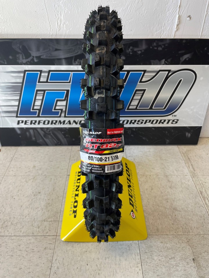 DUNLOP Geomax AT82 80/100-21 Off-Road Front Tire Bias Motocross ...