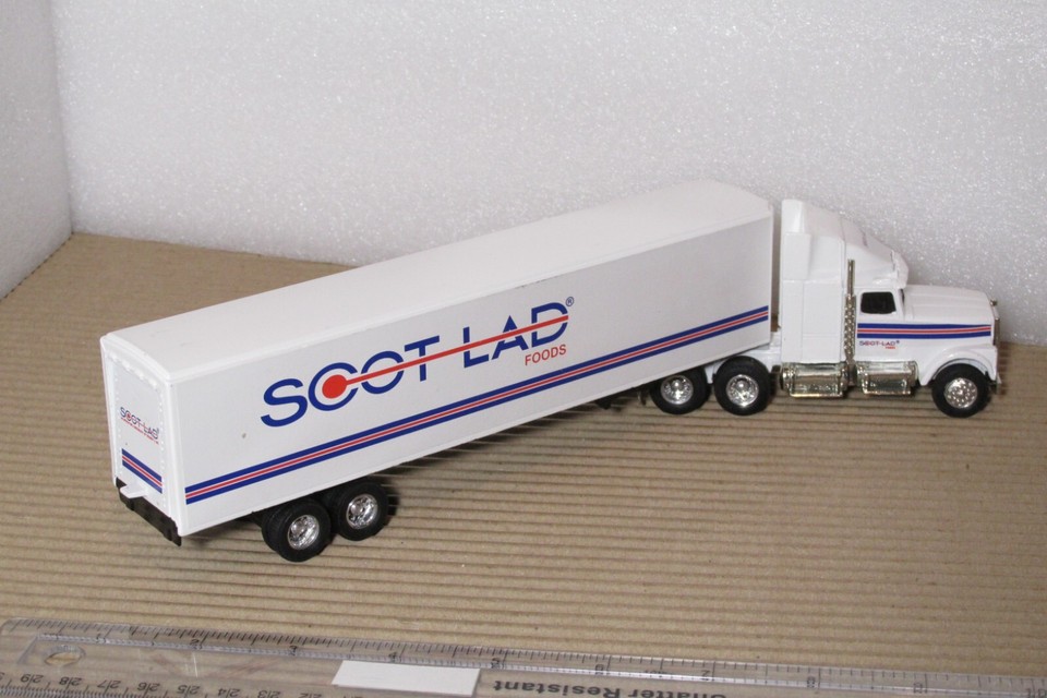 ERTL Scot Lad Foods food distributor truck and trailer 12” | eBay
