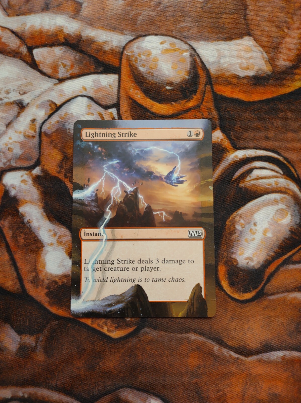 Magic the Gathering Lightning Strike Hand Painted Unique Custom MTG ...