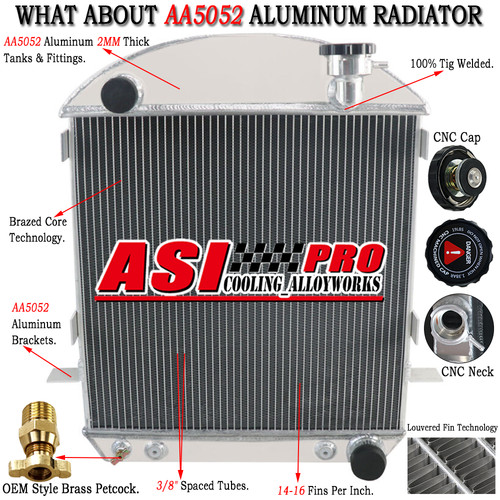 For 1917-1927 1925 Ford Model T Bucket Chevy Configuration Engine 4 Row ...