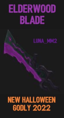 ELDERWOOD BLADE MM2 🎃NEW HALLOWEEN GODLY 2022🎃 Super FAST DELIVERY 🌙 | eBay