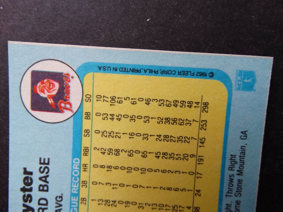 1982 Fleer Baseball Cards Complete Your Set You U Pick From List 441 ...