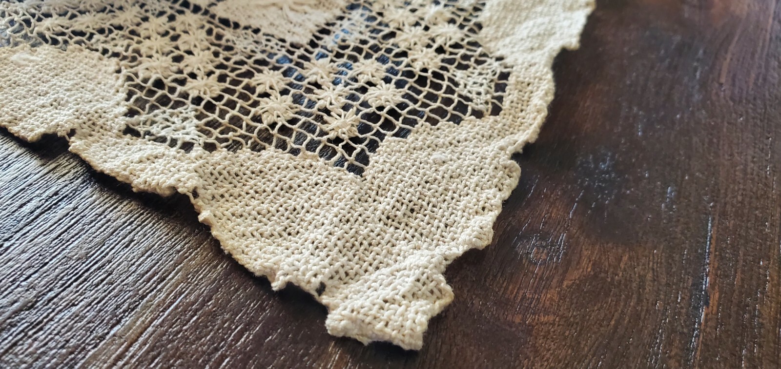 Hand Filet Laced Doilies Lace Doily Table Mats Flower rectangle ...