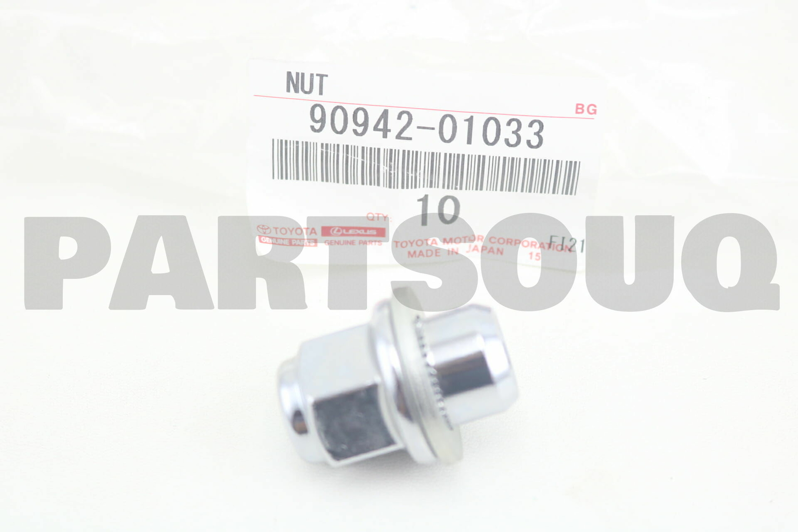 9094201033 Genuine Toyota 12mm x 1.5 Lug Nut Hub FOR AXLE | 90942-01033 ...
