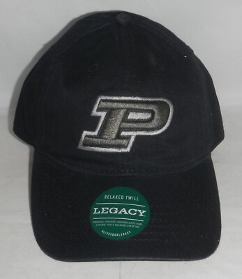 NWT Purdue University Boilermakers NCAA Logo Baseball Hat Cap by Legacy ...