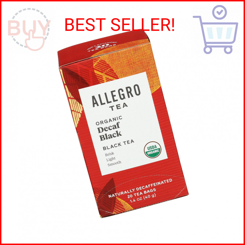 Allegro Tea, Organic Decaf Black Tea Bags, 20 ct | eBay