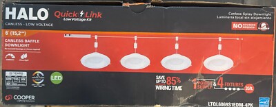 HALO QuickLink Low Voltage, 6 in. Selectable CCT 2700-5000K, 600 L ...