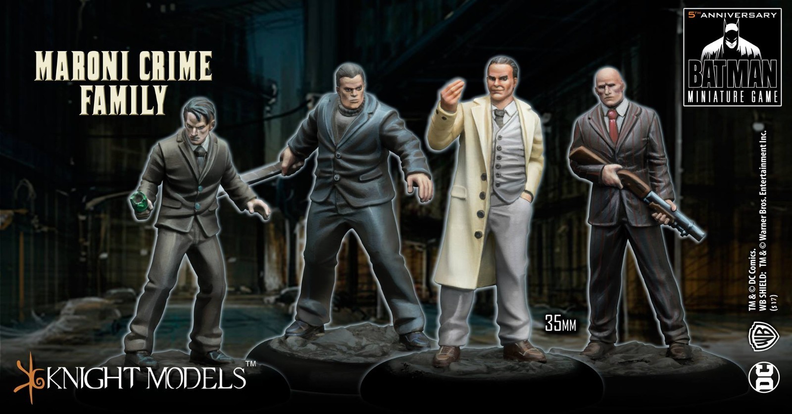 Knight Models 35DC165 Batman Maroni Crime Family (4) Miniatures Gotham ...
