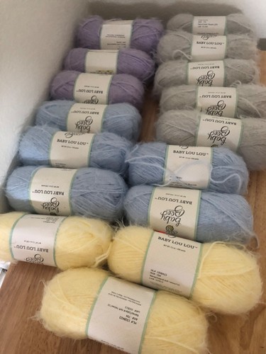 Baby Bee Baby Lou Lou Yarn Lot (16). Mohair Feel | eBay