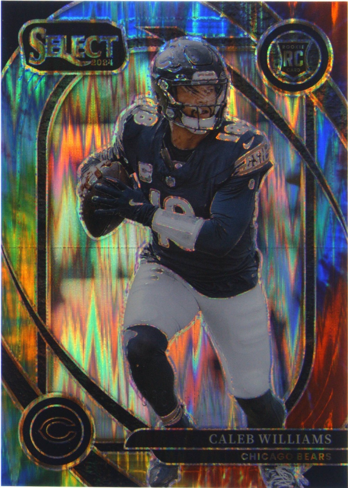 2024 Panini Select - Club Level Caleb Williams #216 Tie-Dye Prizm /25 ...