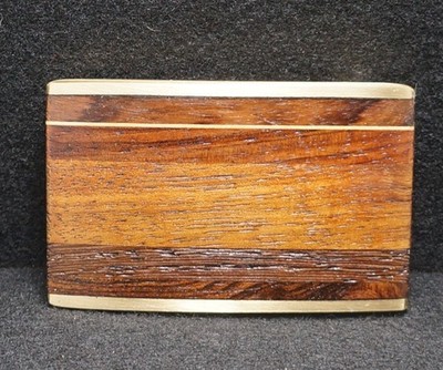 WA09107 COOL VINTAGE 1970s **KENNETH REID** INLAID WOOD BANDS ARTWORK ...