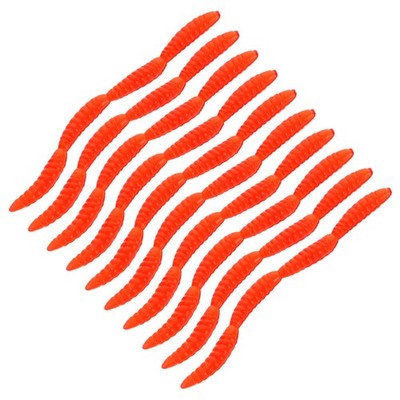 100 Pcs Silicone Bloodworm Soft Bait Fishing Lures for Bass Fishing ...