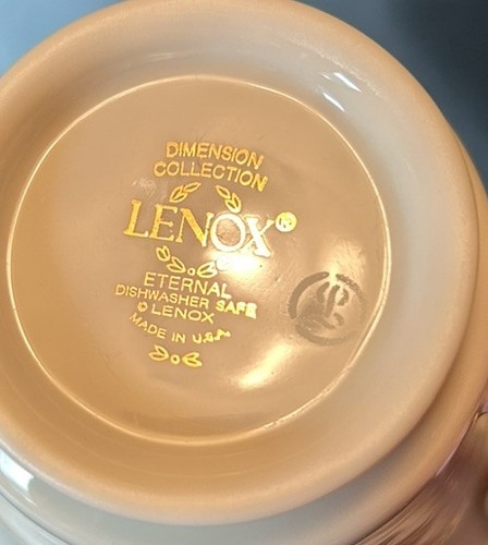 Lenox Eternal Dimension Collection Gold Trim Cup | eBay