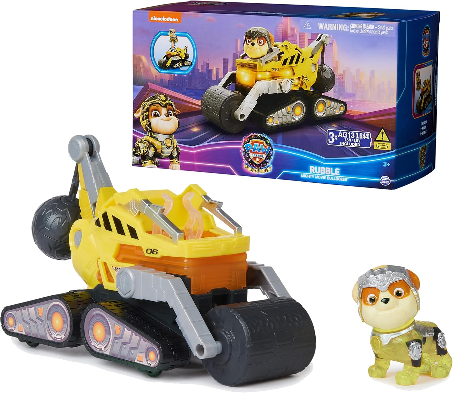 Paw Patrol Zuma Mighty Movie Jet Boat Toy with Lights & Sounds for Kids ...