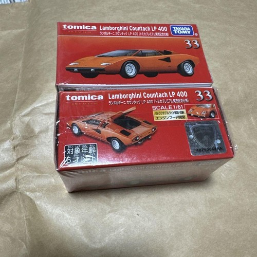 Tomica Lamborghini Countach LP 400 1/61 Scale 2-Piece Limited Premium ...