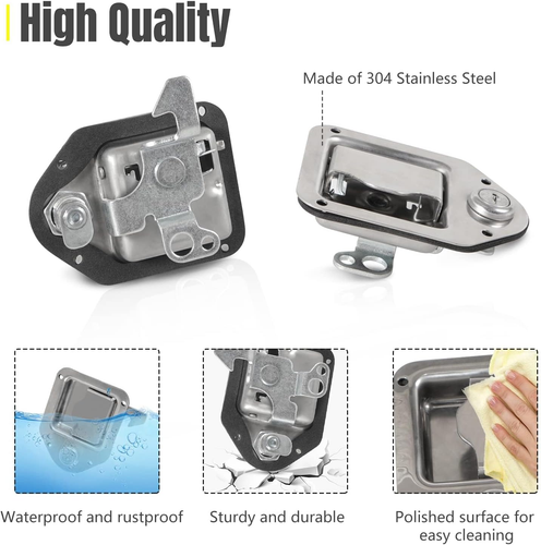 2Pcs Truck Tool Box Latch Toolbox Paddle Lock Replacement Handle ...