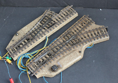 MARKLIN H0 Remote 5203 + 5204 LEFT & RIGHT Pair of Straight Switches M ...