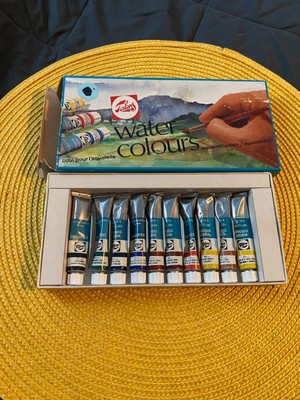 Talens Water Colours Kit Set of 10 Used | eBay