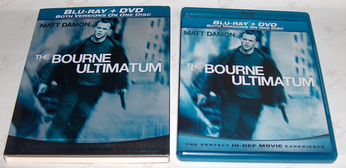 The Bourne Ultimatum Matt Damon Blu ray Disc + DVD 2-Disc Hi-Def Movie ...