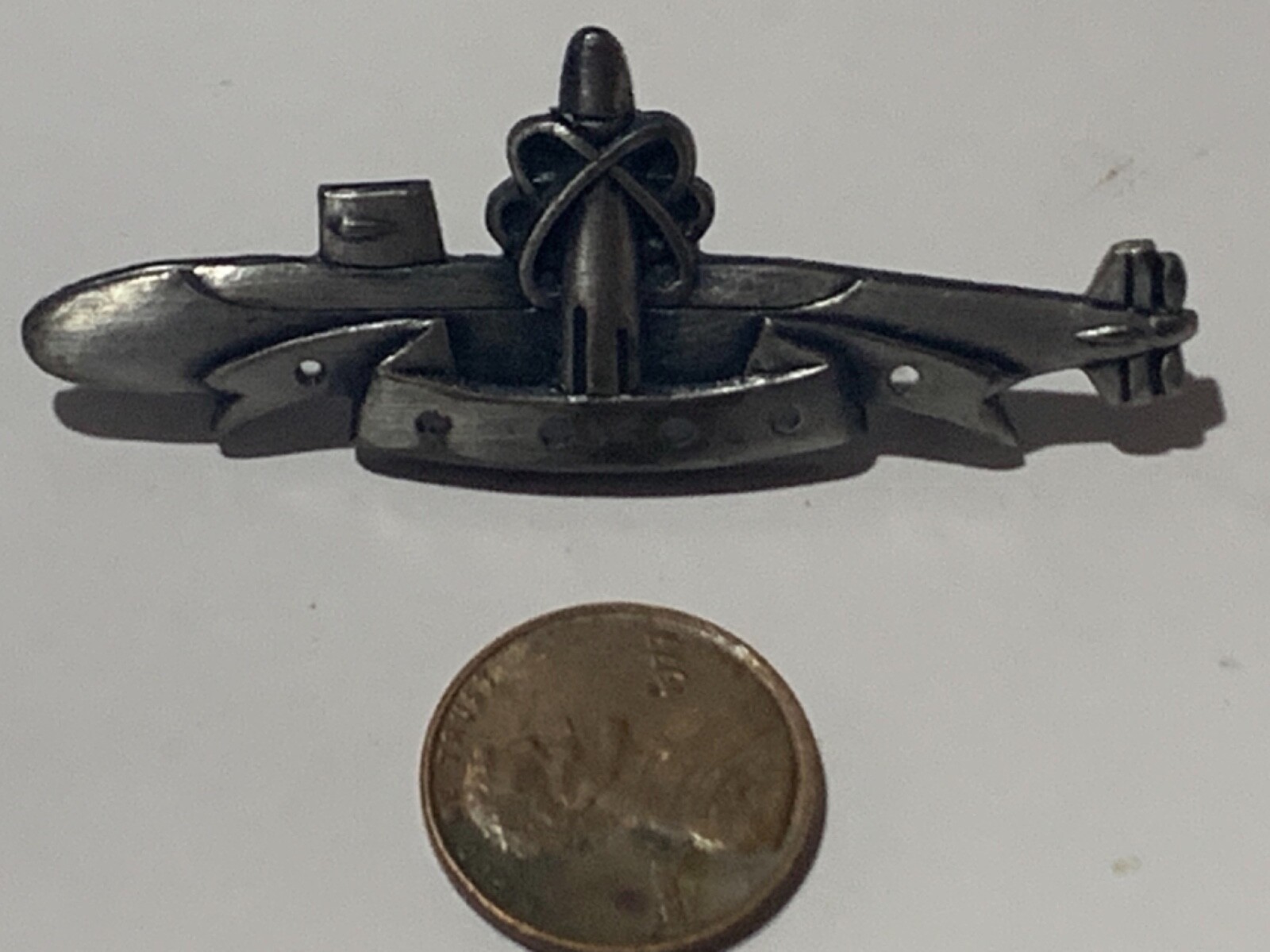 USN NAVY NUCLEAR DETERRENT PATROL BADGE POST VIETNAM FULL SIZE CLUTCH ...