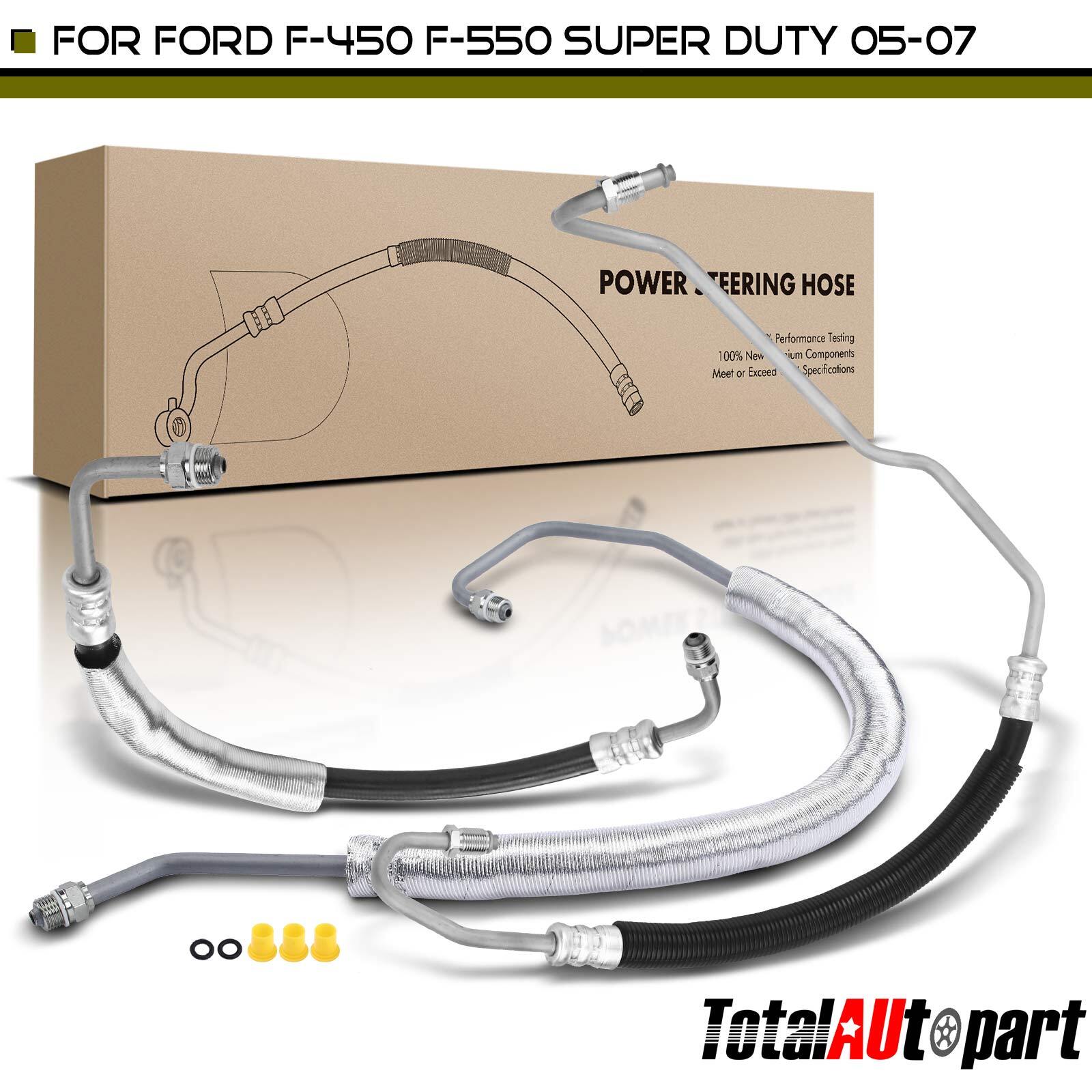 3x Power Steering Pressure Line Hose for Ford F550 F450 Super Duty 05 ...