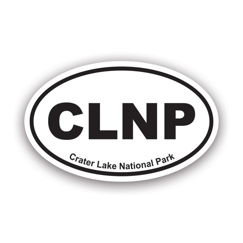 Crater Lake National Park Oval Sticker Decal - Weatherproof - CLNP ...