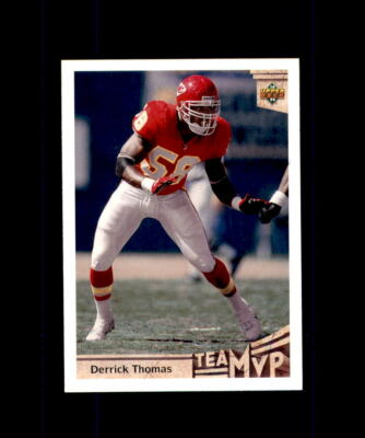 DERRICK THOMAS FOOTBALL CARD KANSAS CITY CHIEFS UPPER DECK 1992 #359 | eBay