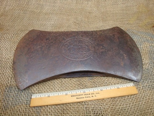 antique rare OX YOKE brand double bit axe | eBay