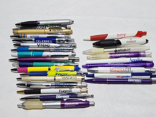 Pharma Drug Rep Pens Lot Pharmaceutical Advertising Some Rare and ...