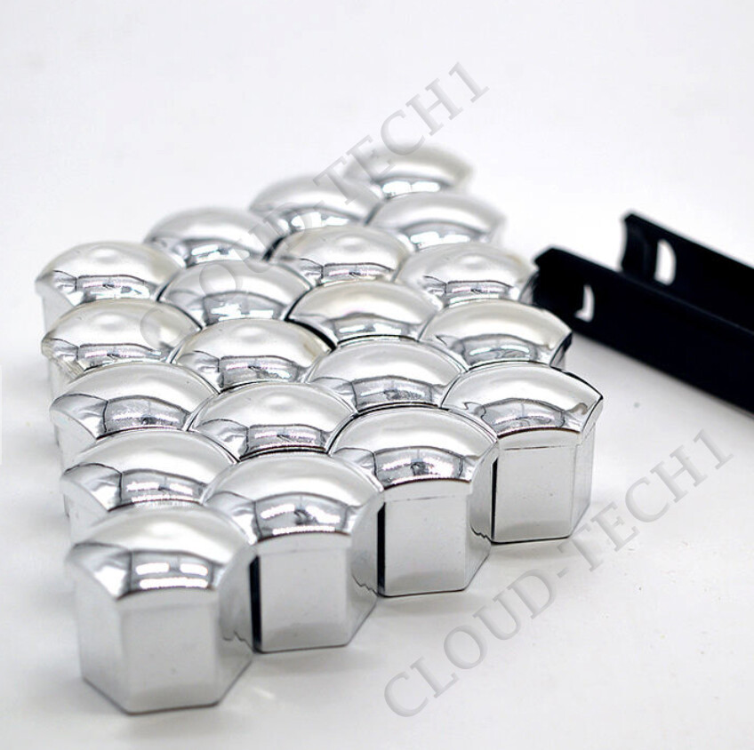 20x For Volvo V40 2012-2016 CHROME Wheel Bolt NUT COVERS and REMOVAL ...