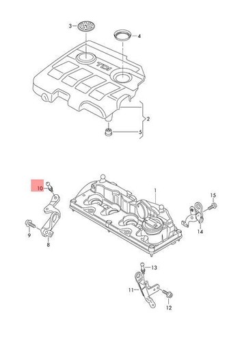 Genuine VW SEAT AUDI SKODA Ameo Arteon Beetle Ball Head 5pcs 03L103164 ...