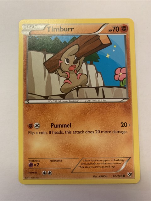 Pokémon TCG Timburr XY 65/146 Regular Common for sale online | eBay