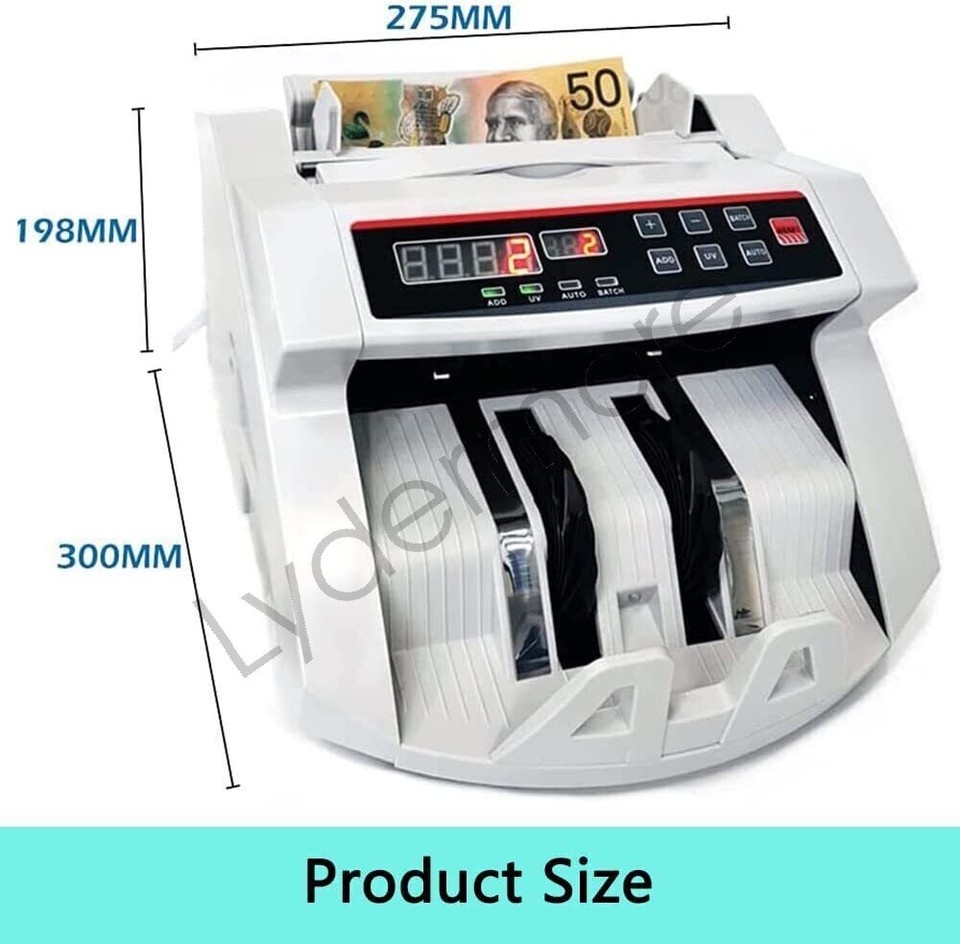 Bill Counter Money Cash Counter Machine Notes Counting Machine ...